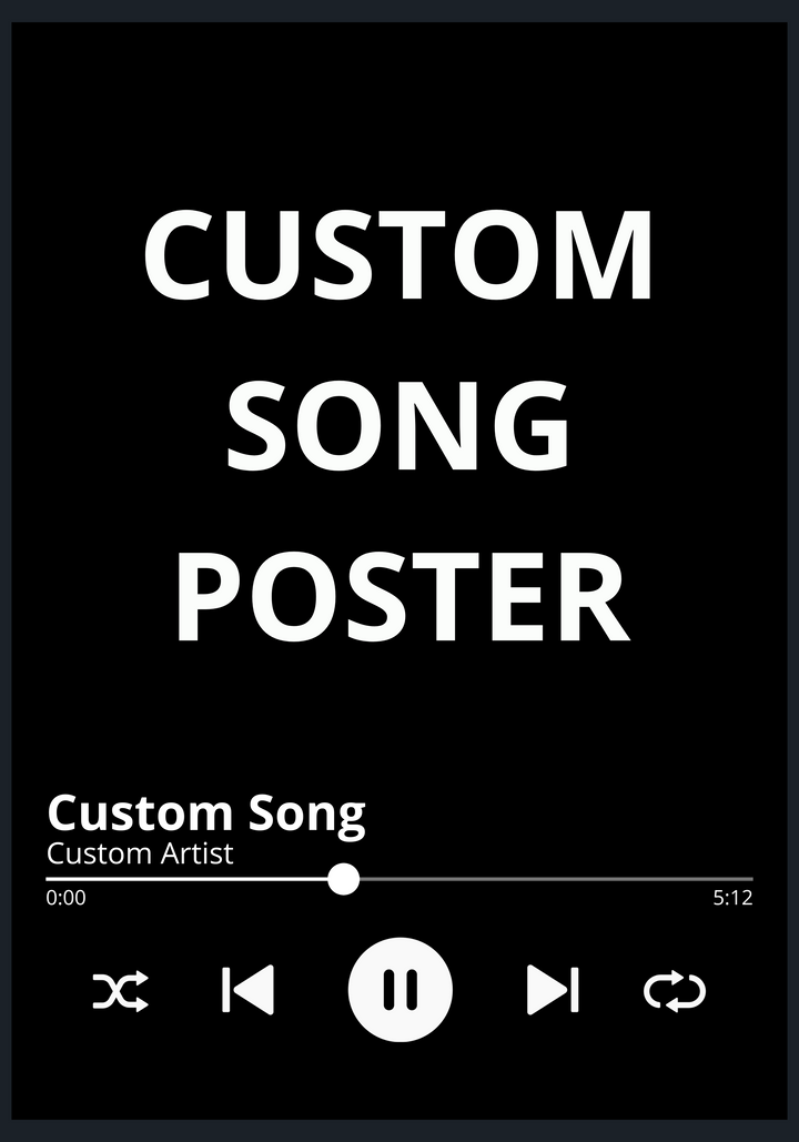 Custom Song Poster – AlbumPrints